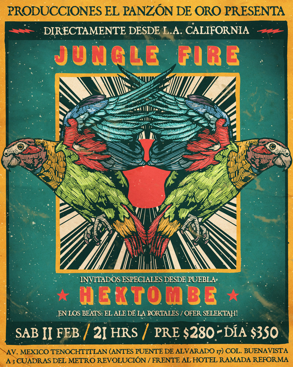 Gig Poster for Jungle Fire – Gran OM